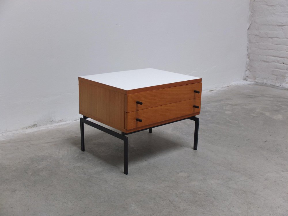 Modern Side Table with Drawers by Herbert Hirche for Holzäpfel, 1950s for sale at Pamono
