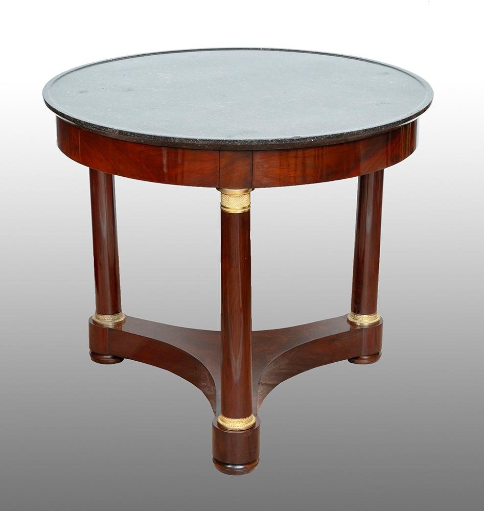 Antique Empire Coffee Table in Mahogany for sale at Pamono