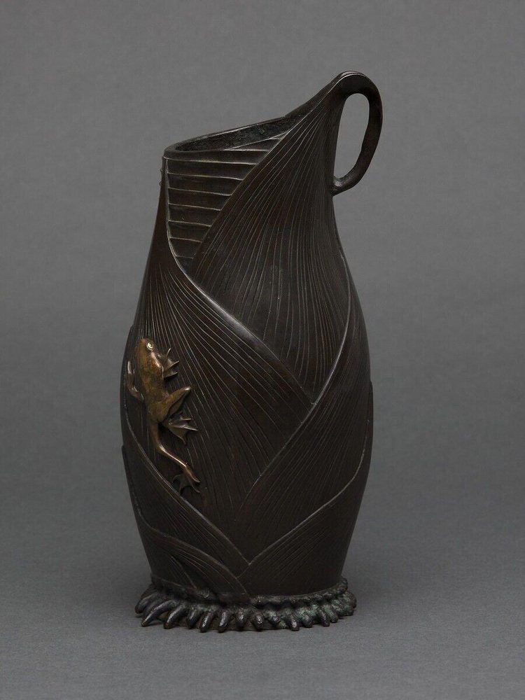 Japanese Bronze Pitcher with Chocolate Patina, 19th Century for sale at ...