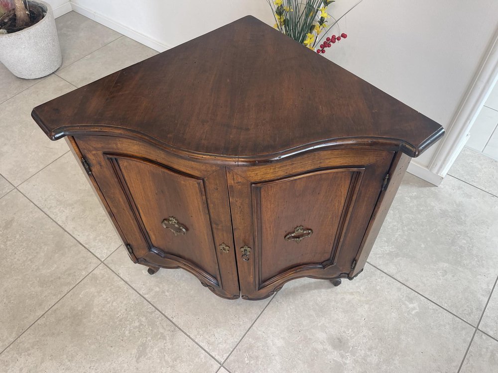 Wooden Corner Sideboard for sale at Pamono