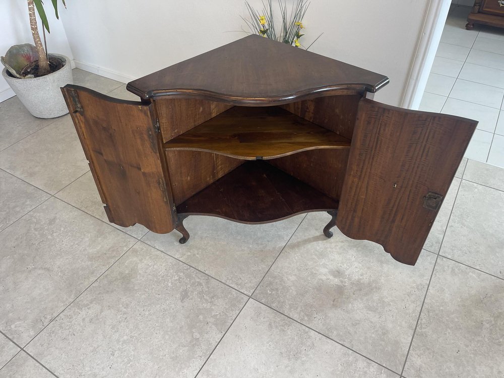 Wooden Corner Sideboard for sale at Pamono