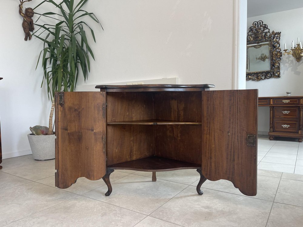 Wooden Corner Sideboard for sale at Pamono