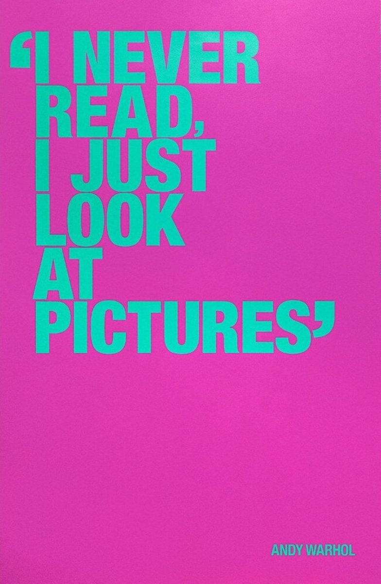 Andy Warhol, I Never Read (Special Edition), Silkscreen Print for sale ...