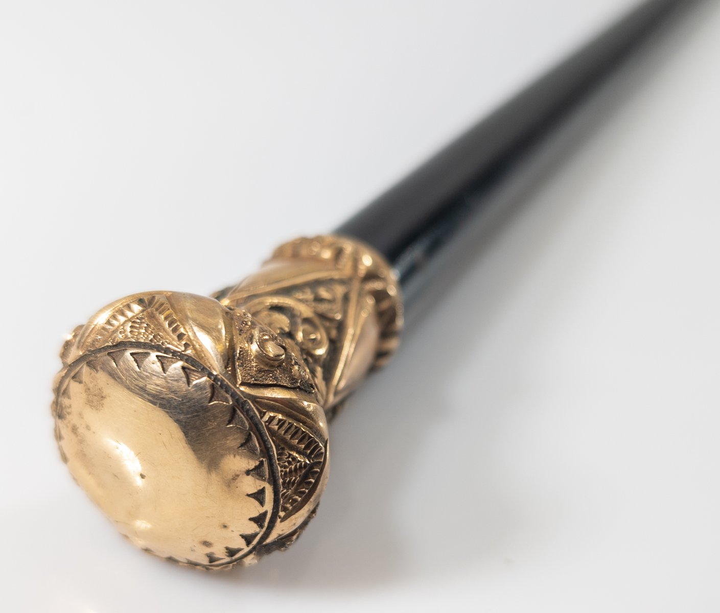 Victorian Gold Filled Walking Stick, 1890s for sale at Pamono