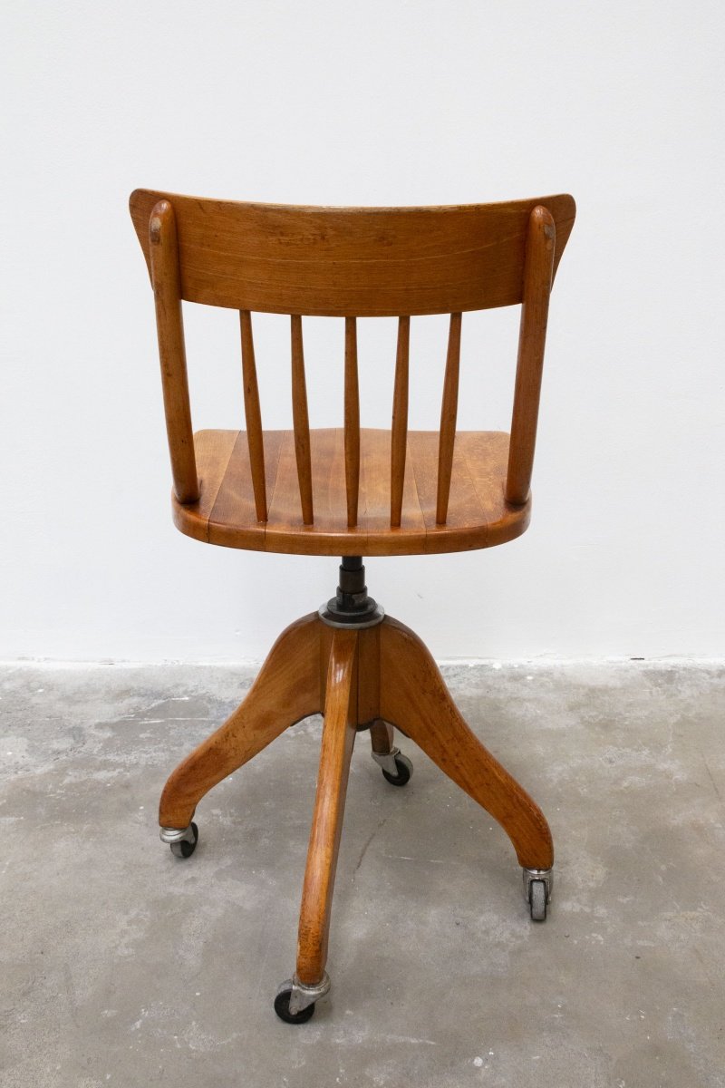 Industrial Swivel Laboratory Chair, 1940s for sale at Pamono