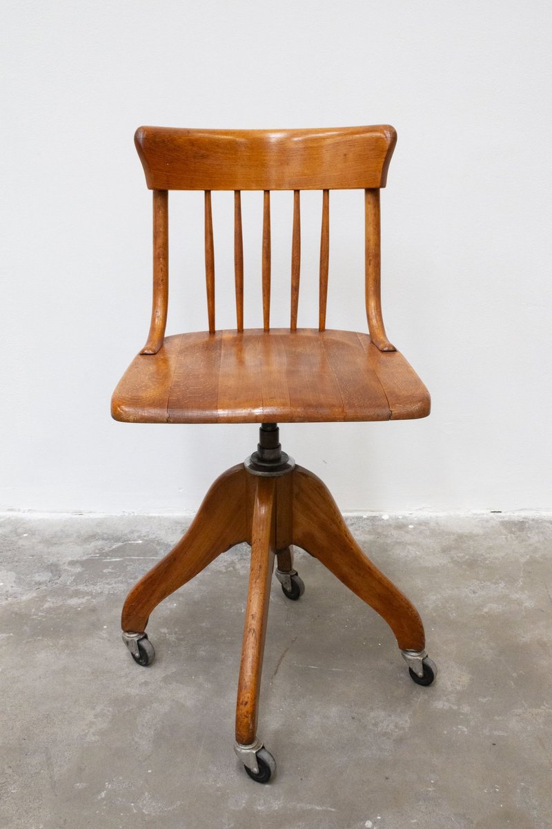 Industrial Swivel Laboratory Chair, 1940s for sale at Pamono
