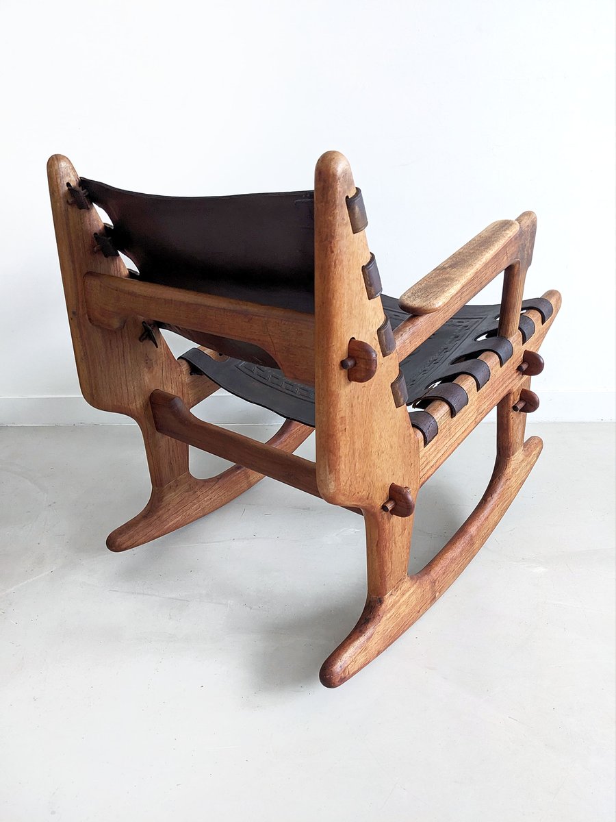 Sculptural Rocking Chair by Angel Pazmiño for Muebles De Estilo, 1960s ...