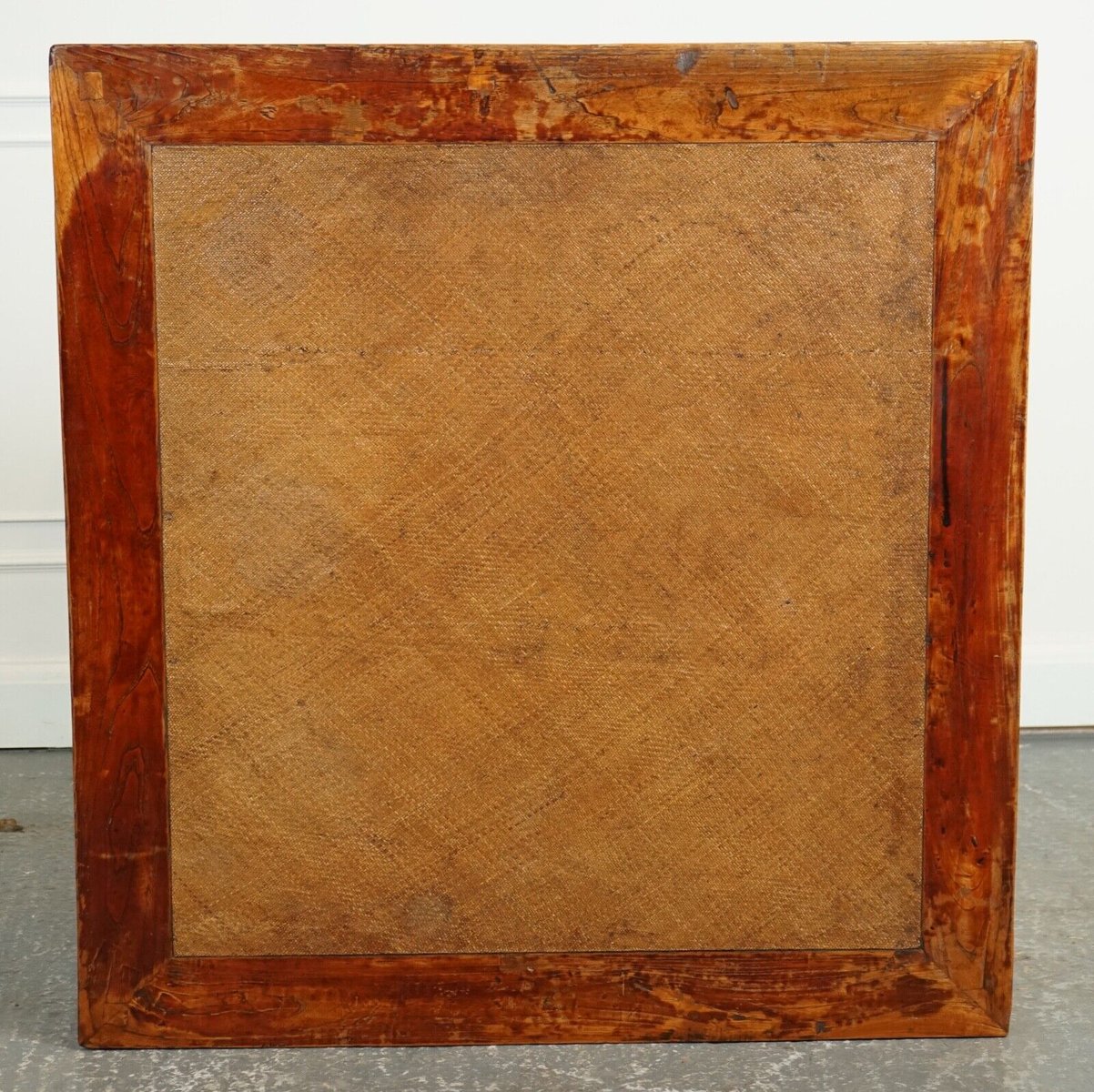 Large Chinese Opium Coffee Table with Cane Inset Top for sale at Pamono