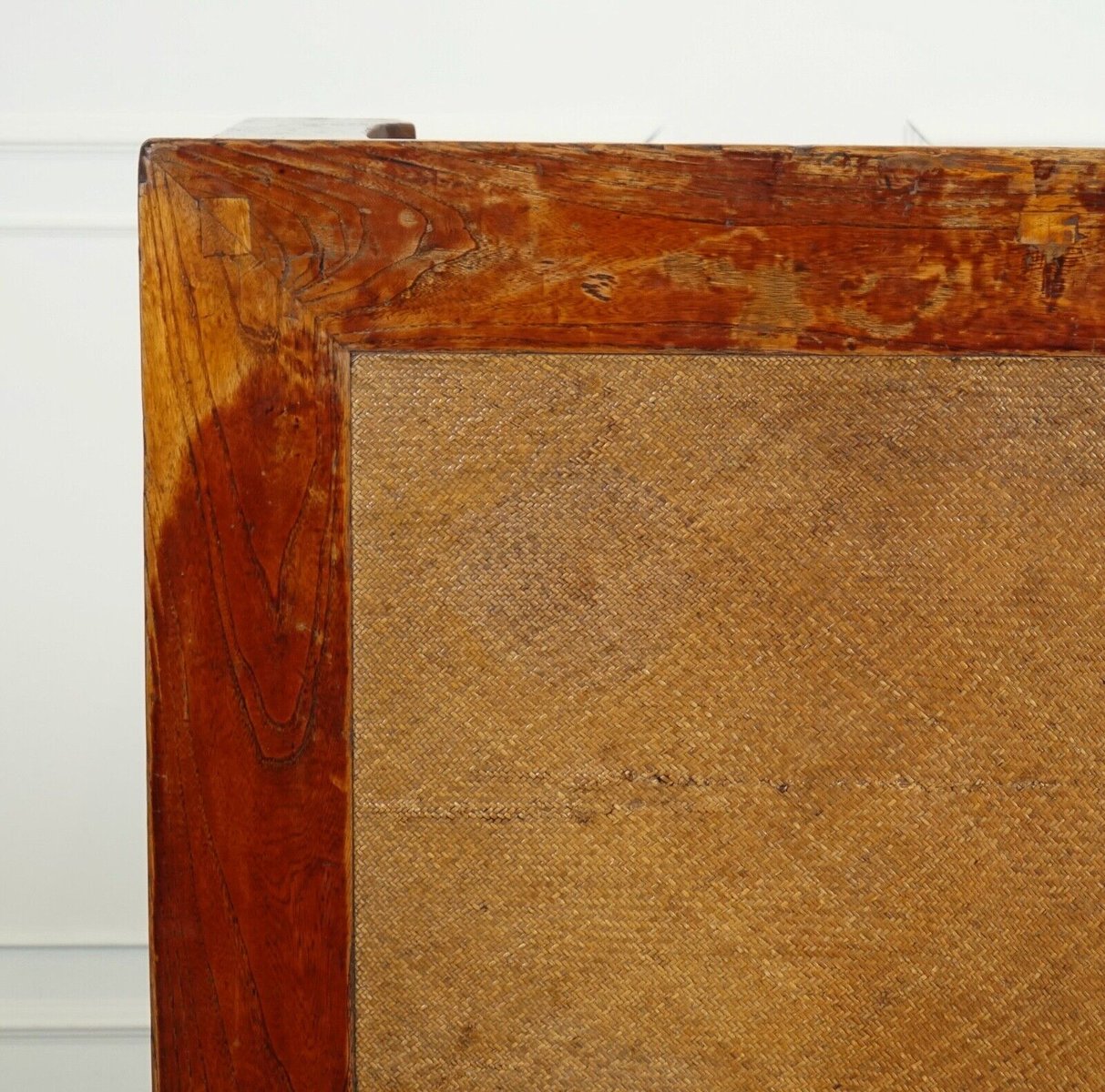 Large Chinese Opium Coffee Table with Cane Inset Top for sale at Pamono