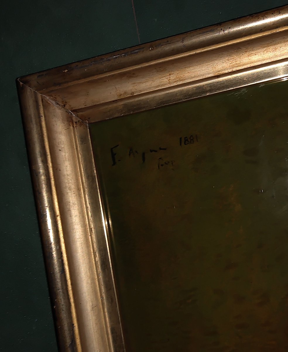 Saint Ambrose, Oil Painting on Glass, 1950s for sale at Pamono