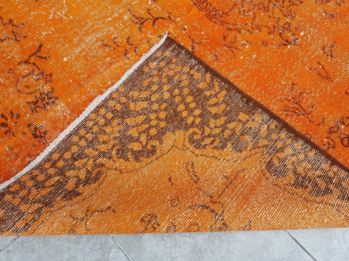 Vintage Orange Rug, 1960s for sale at Pamono