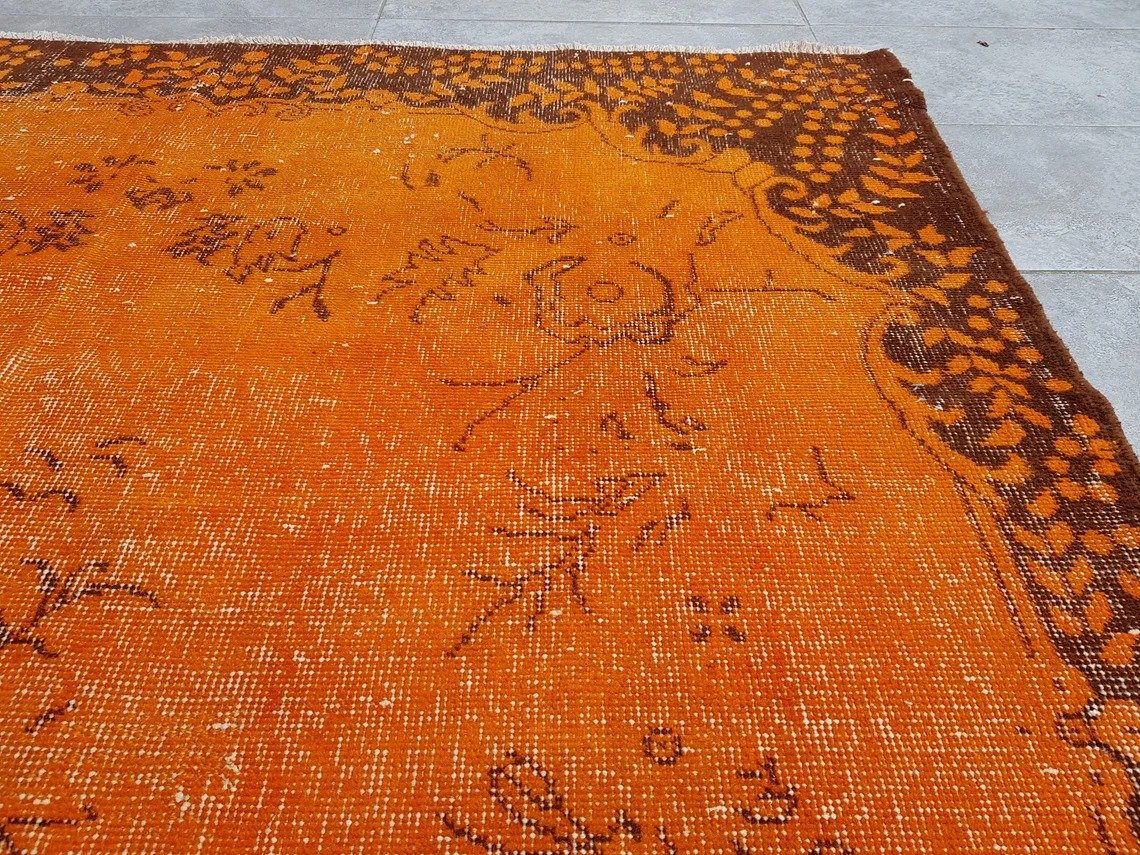 Vintage Orange Rug, 1960s for sale at Pamono