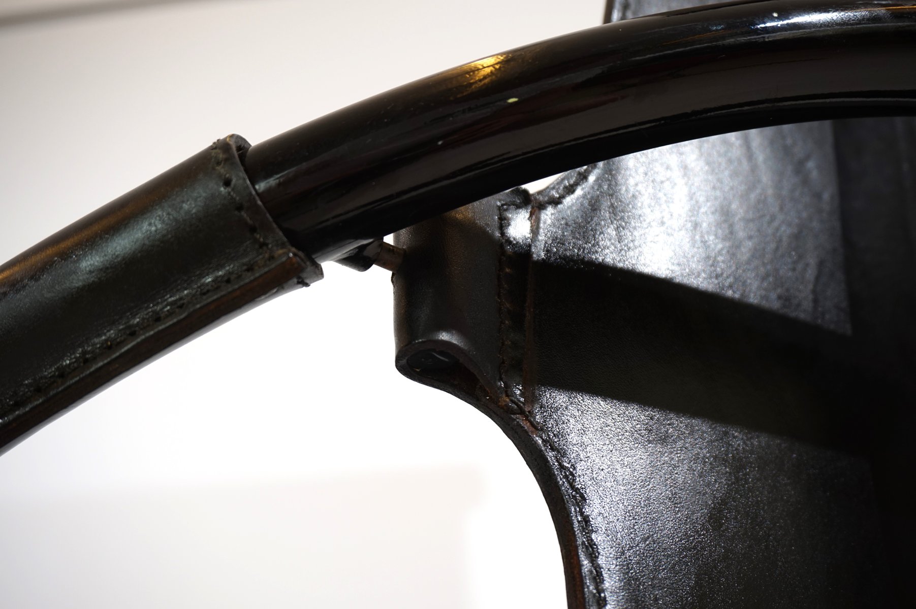 Leather Swivel Chair from Cofemo, Italy, 1980s for sale at Pamono