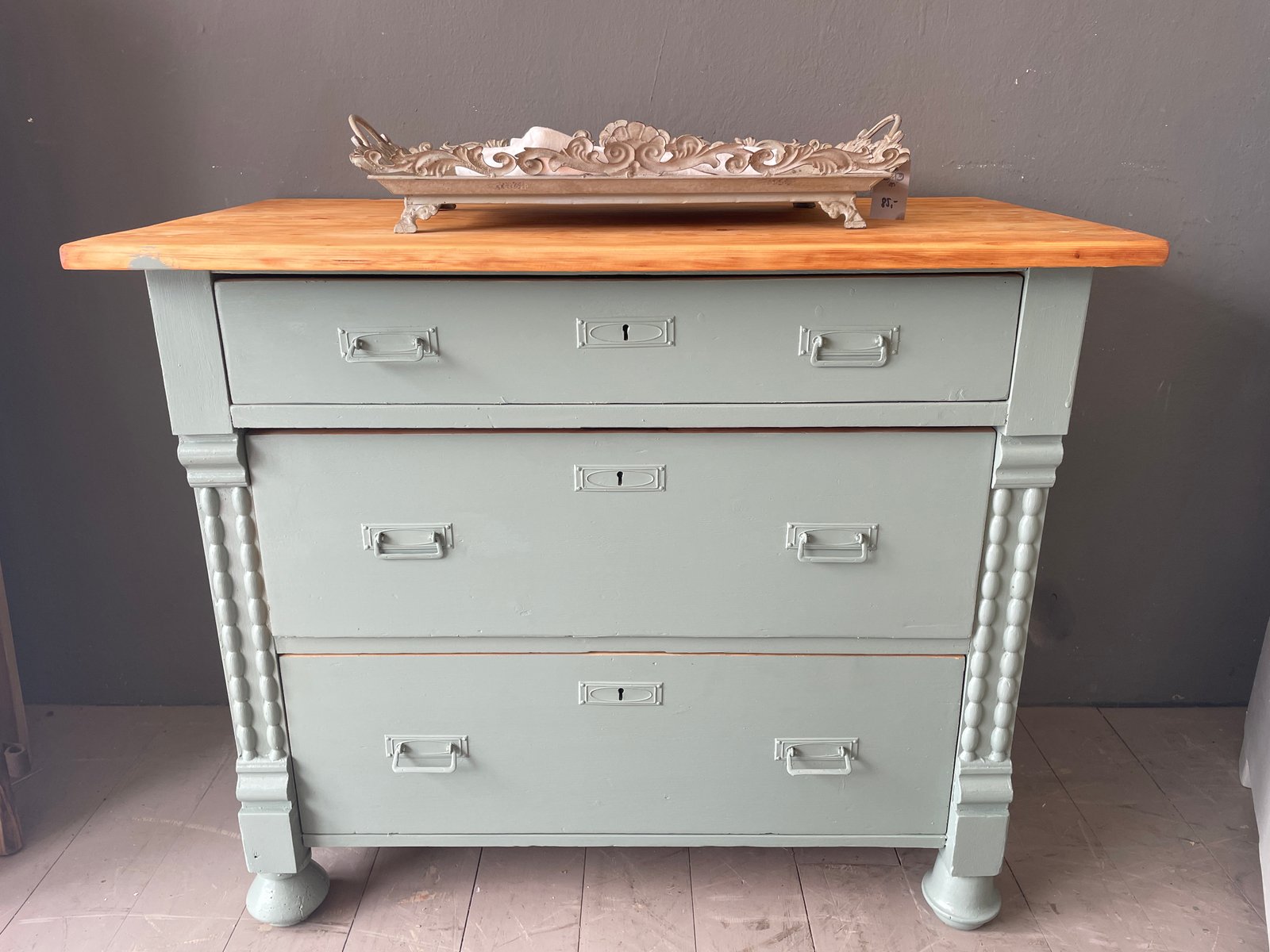 GreenChest of Drawers, 1890s for sale at Pamono