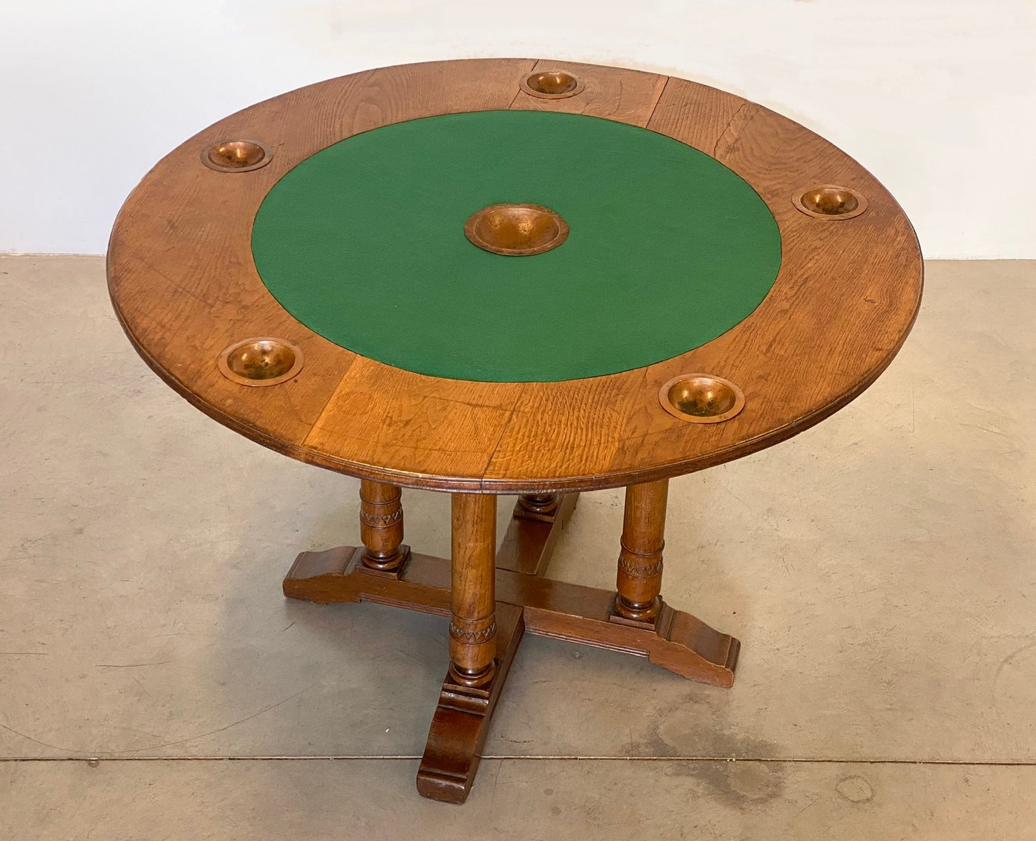 Oak Game Tables, 1940s, Set of 2 for sale at Pamono