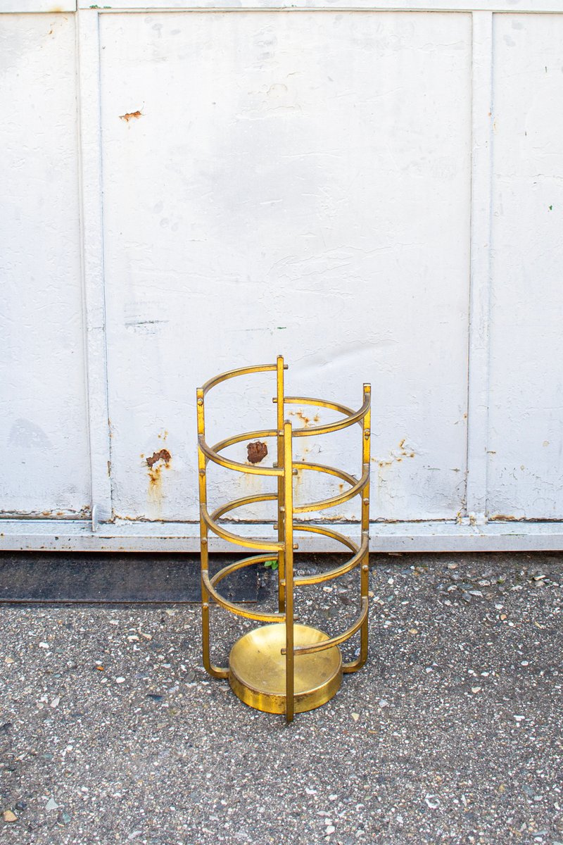 Italian Brass Umbrella Stand, 1930s for sale at Pamono