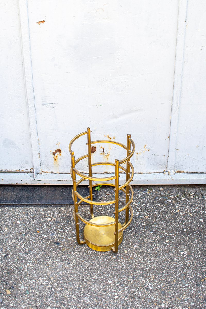 Italian Brass Umbrella Stand, 1930s for sale at Pamono
