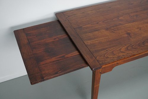 Early 20th Century French Rustic Oak Farmhouse Dining Table for sale at ...