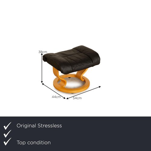 Leather Stool from Stressless for sale at Pamono
