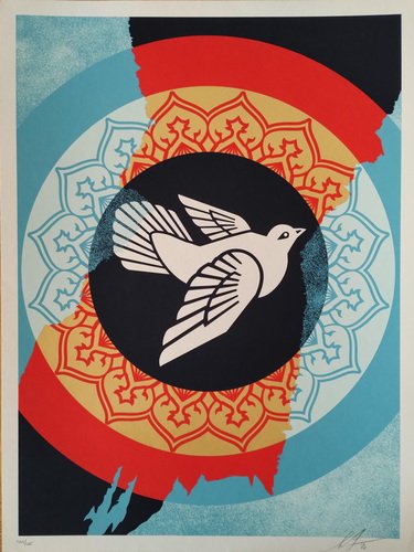 Shepard Fairey (Obey), Vacaciones de la paloma de la paz, 2020 ...