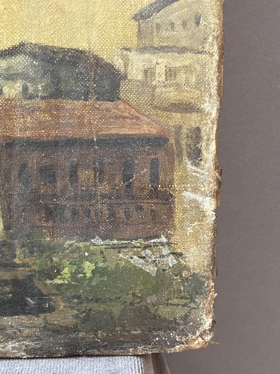 Pietro Sassi, Grand Tour Style Scene, 19th Century, Oil on Canvas for ...