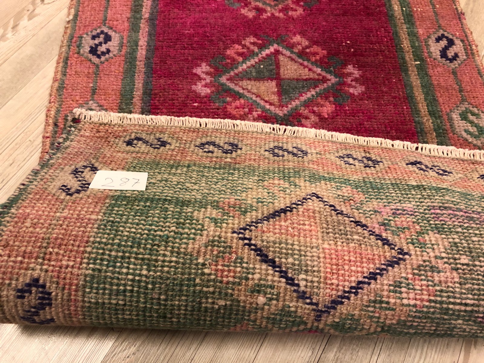 Small Turkish Handmade Rug, 1960s for sale at Pamono
