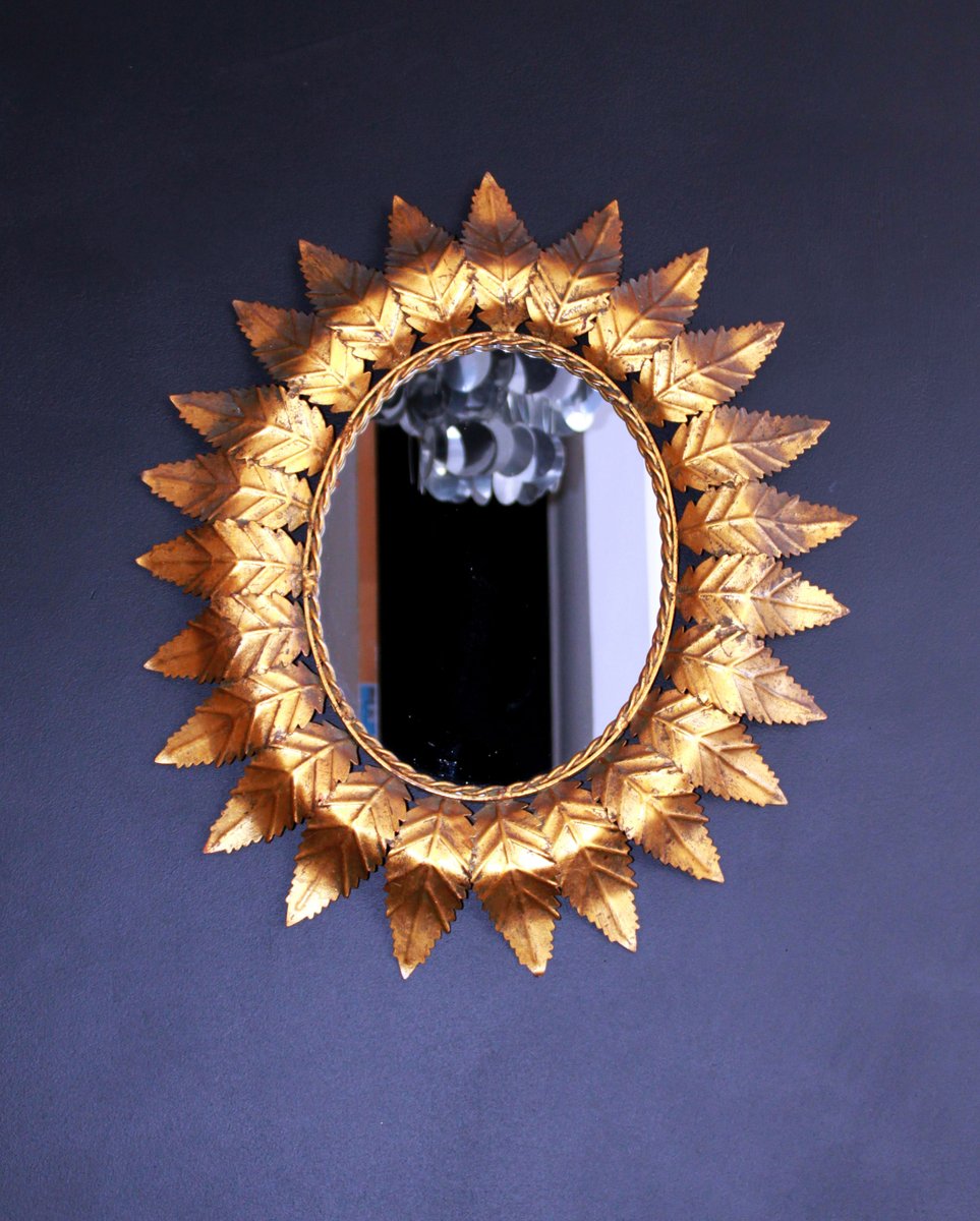 Oval Sun Mirror for sale at Pamono