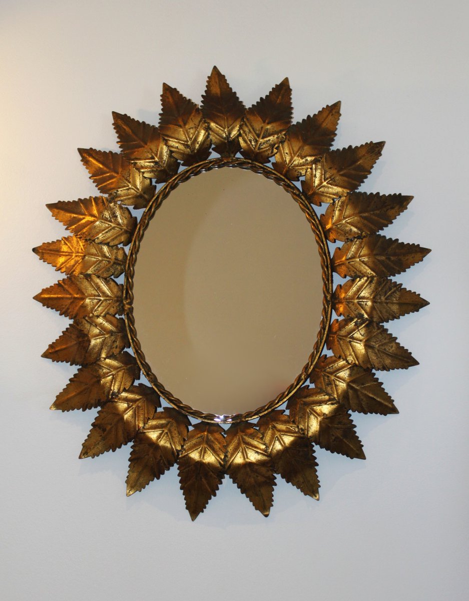 Oval Sun Mirror for sale at Pamono
