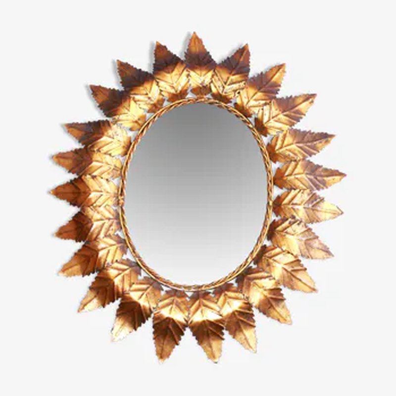 Oval Sun Mirror for sale at Pamono