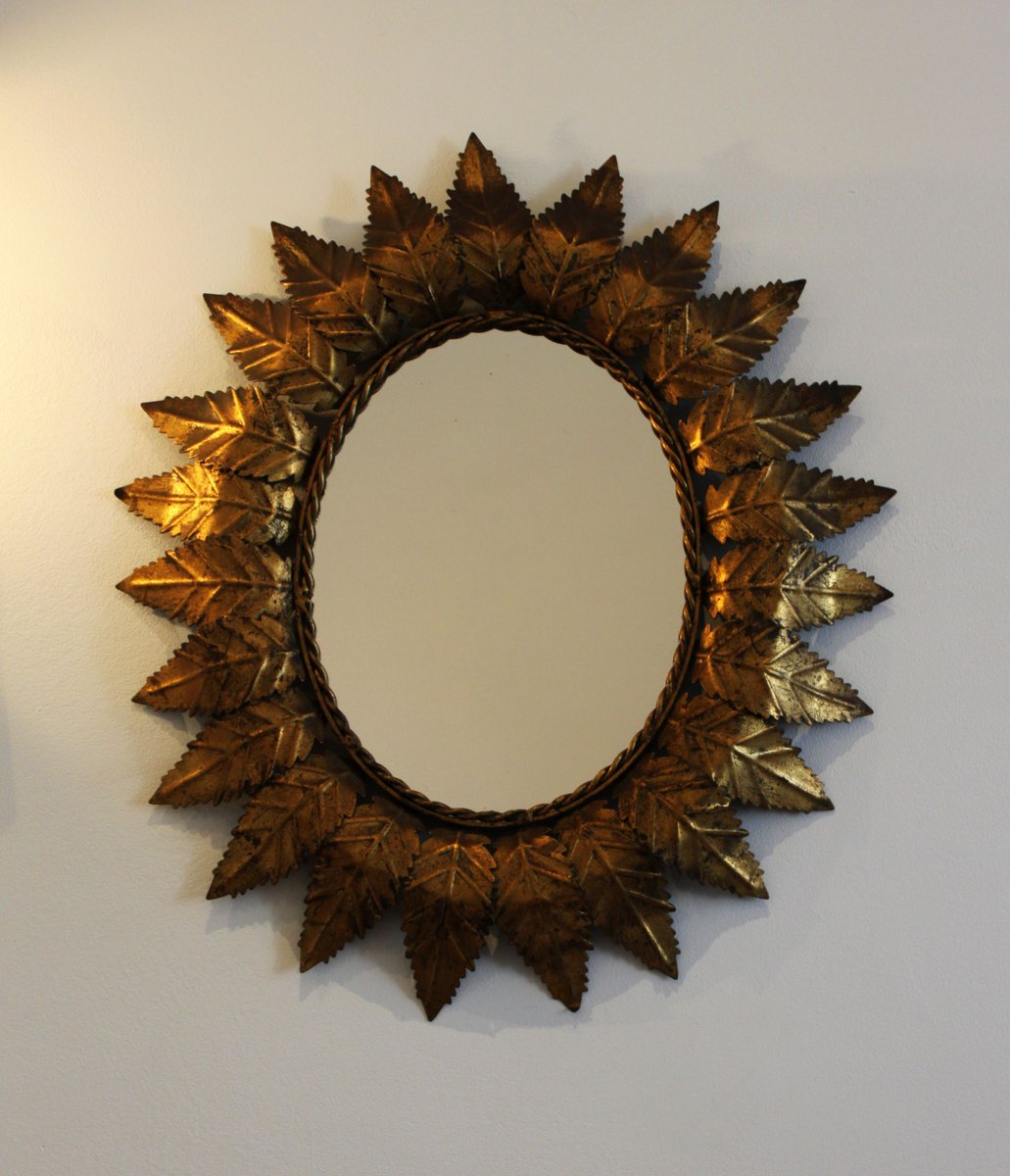 Oval Sun Mirror for sale at Pamono