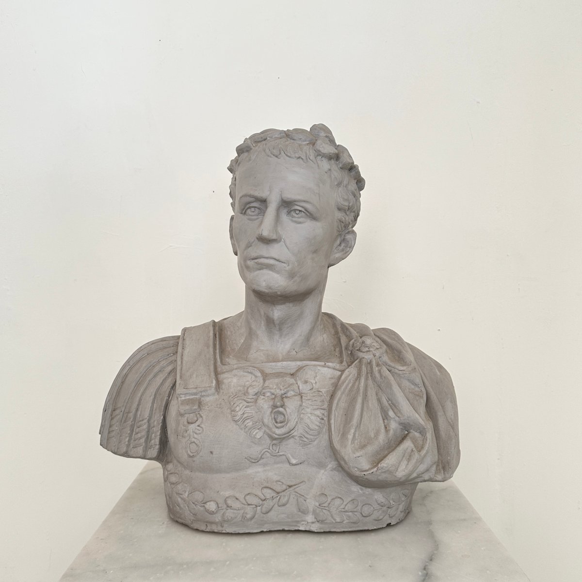 Italian Bust of Caesar in Plaster and Fiberglass, 1960 for sale at Pamono