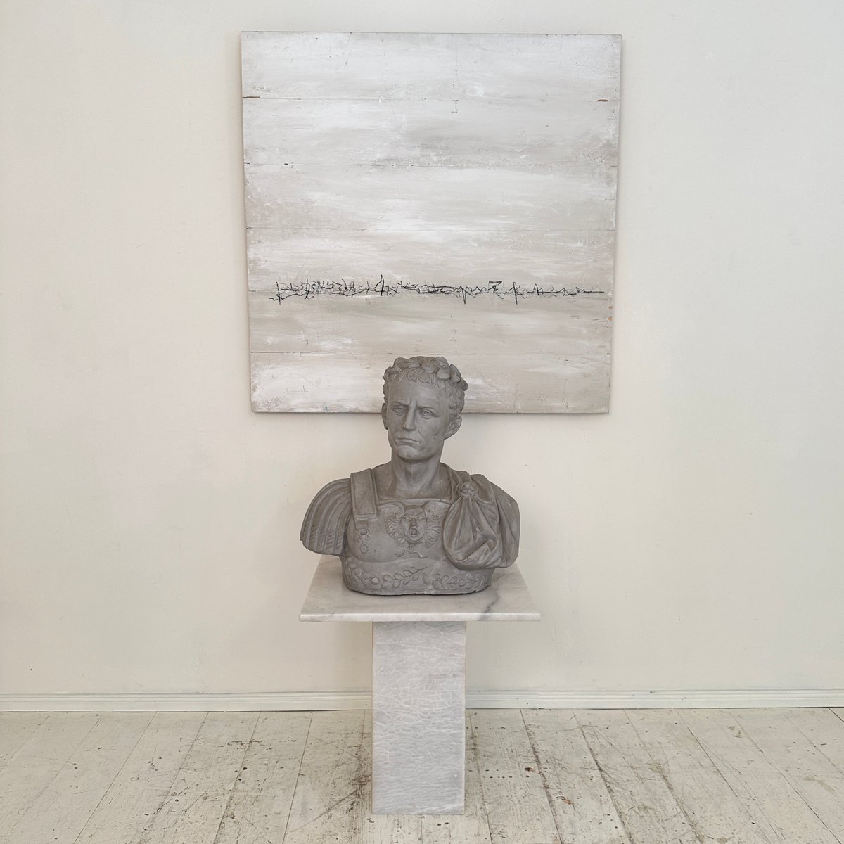 Italian Bust of Caesar in Plaster and Fiberglass, 1960 for sale at Pamono