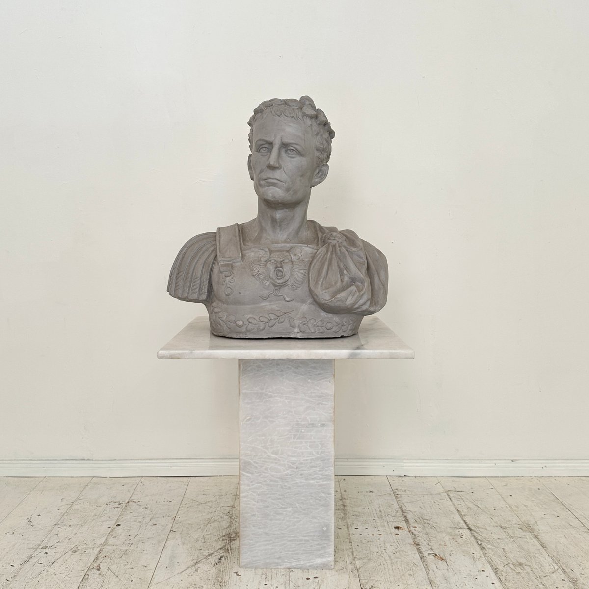 Italian Bust of Caesar in Plaster and Fiberglass, 1960 for sale at Pamono