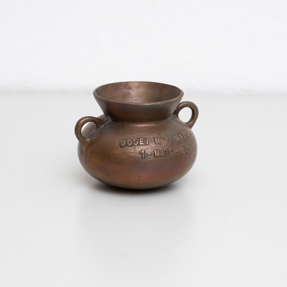 Vintage Traditional Spanish Bronze Pot, 1980 for sale at Pamono
