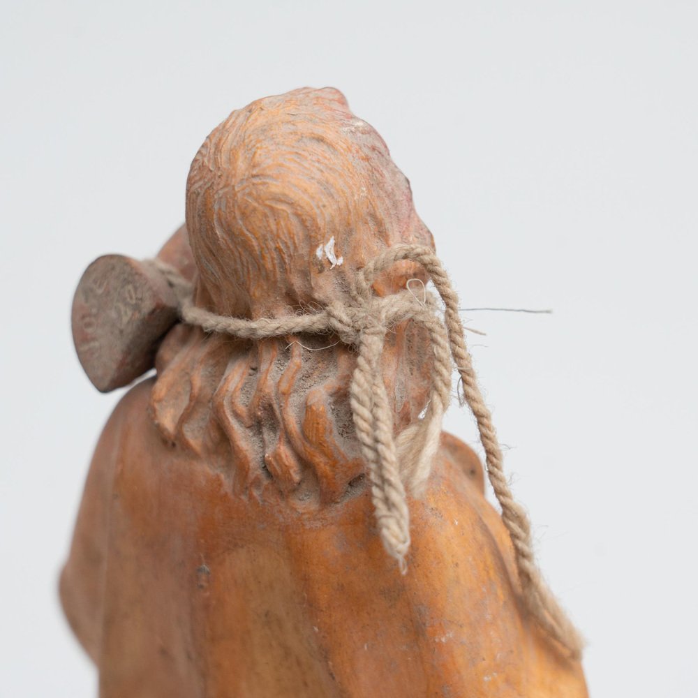 Traditional Plaster Figure of Saint, 1950 for sale at Pamono