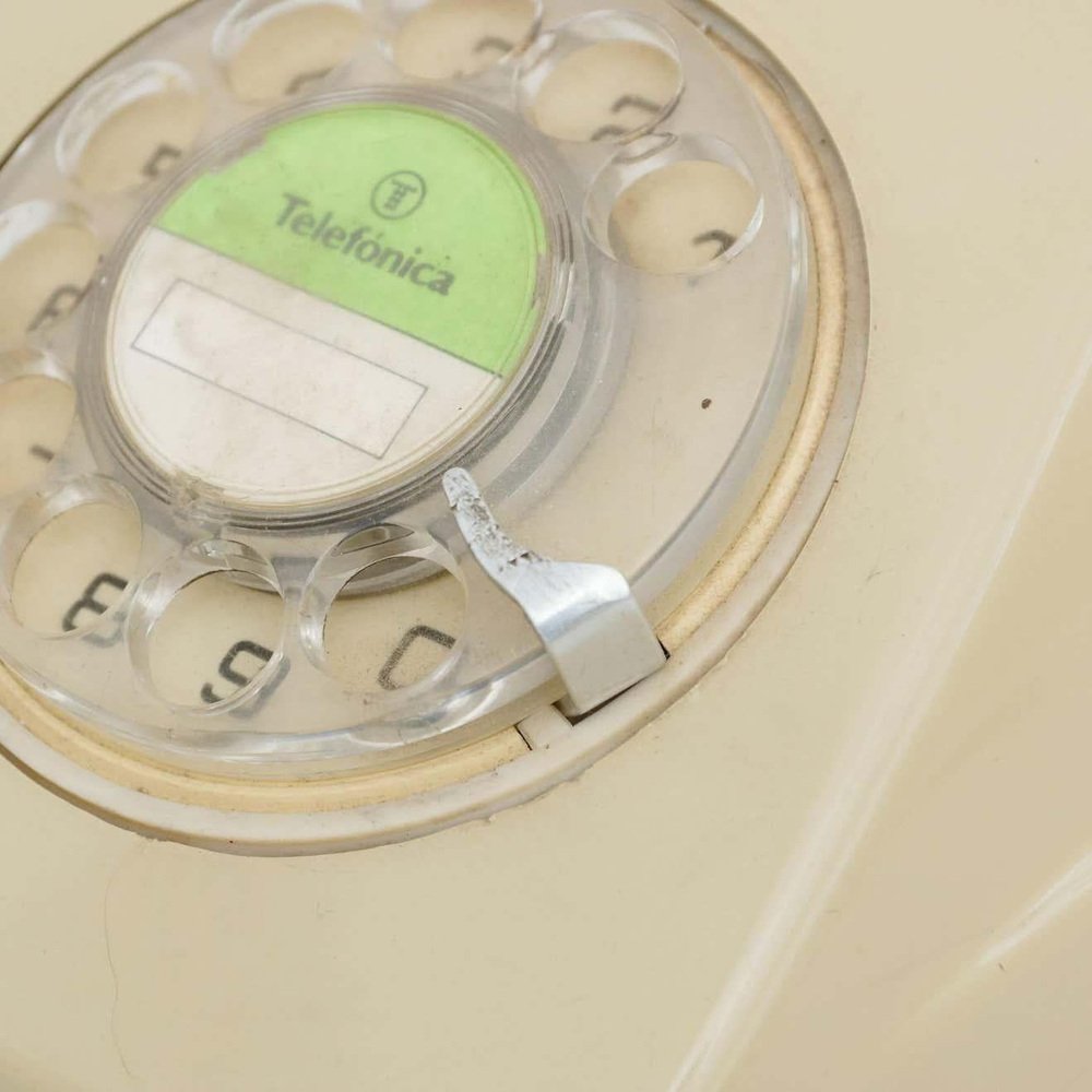 Vintage Spanish Analog Telephone by Telefonica, 1980 for sale at Pamono