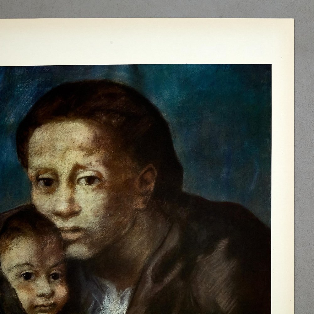 Pablo Picasso, Picasso Museum Poster of Mother and Child at Fichu, 1966 ...