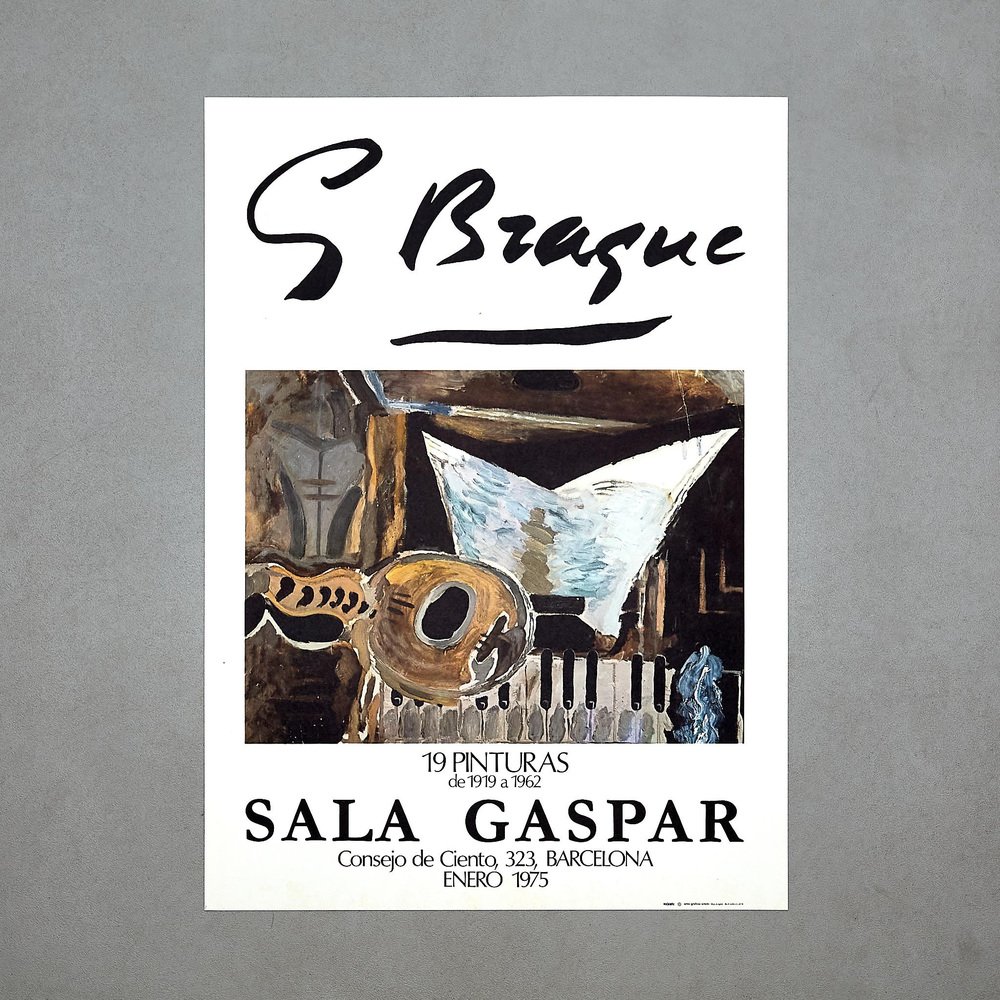Georges Braque Poster for Gaspar Room, 1975 for sale at Pamono
