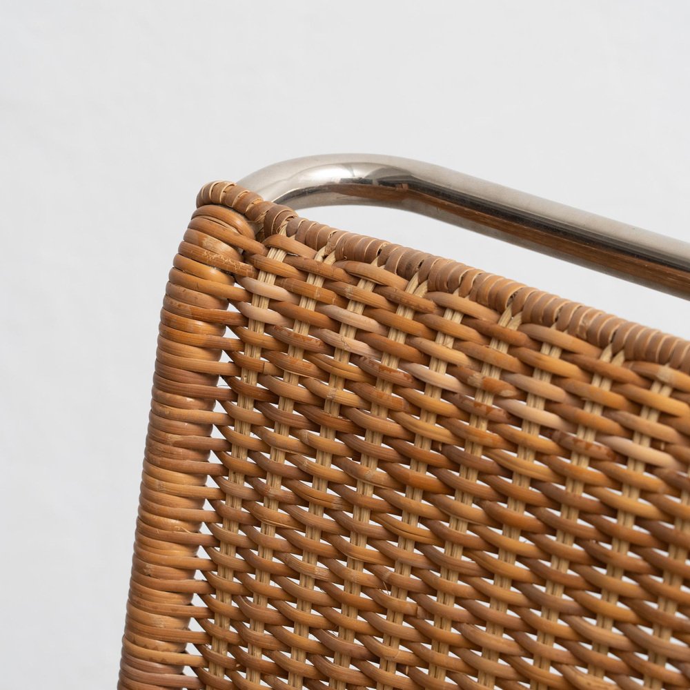Rattan B42 Easy Chair attributed to Mies Van Der Rohe for Tecta, 1960s ...