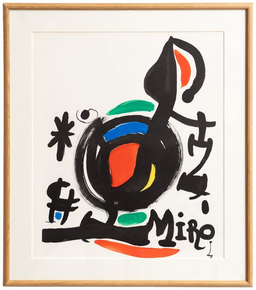 Joan Miró, Untitled, 1969, Lithography, Framed for sale at Pamono