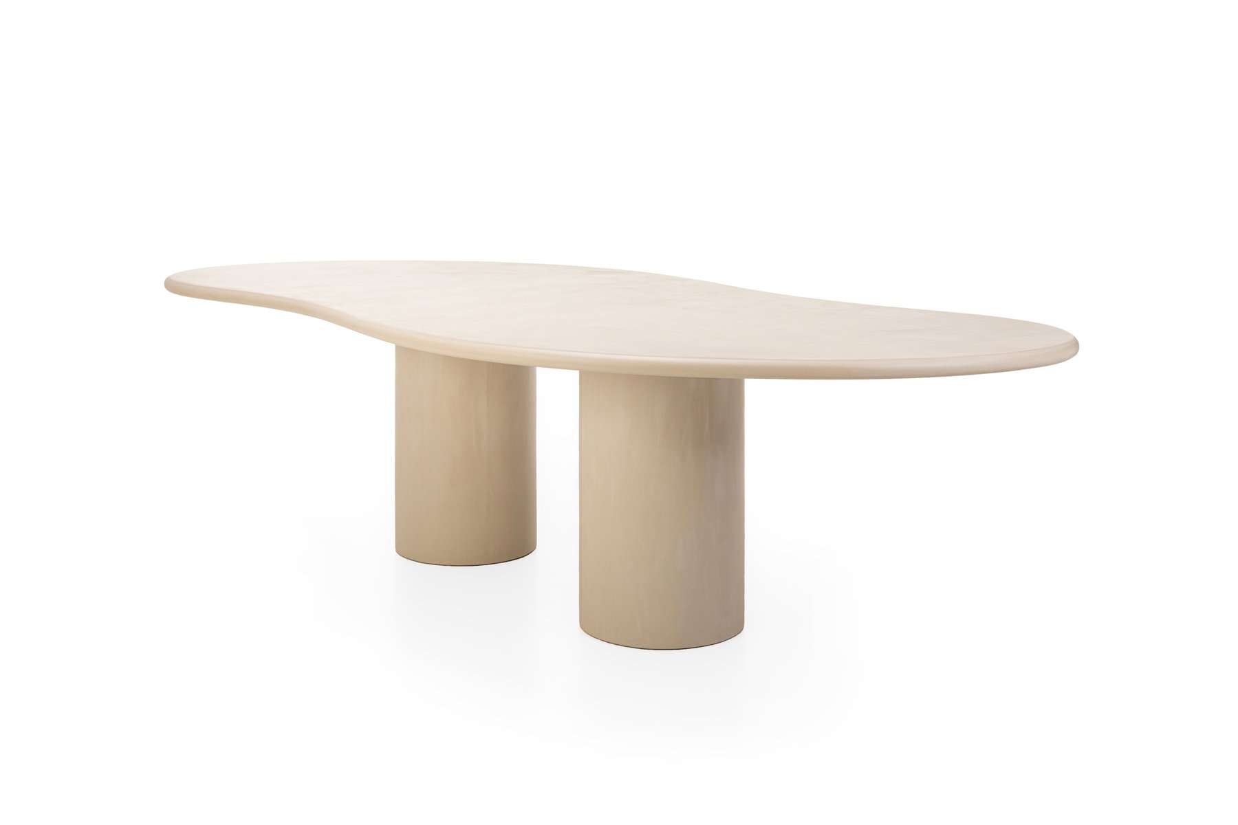 Organic Shaped Natural Plaster Dining Table by Isabelle Beaumont for ...