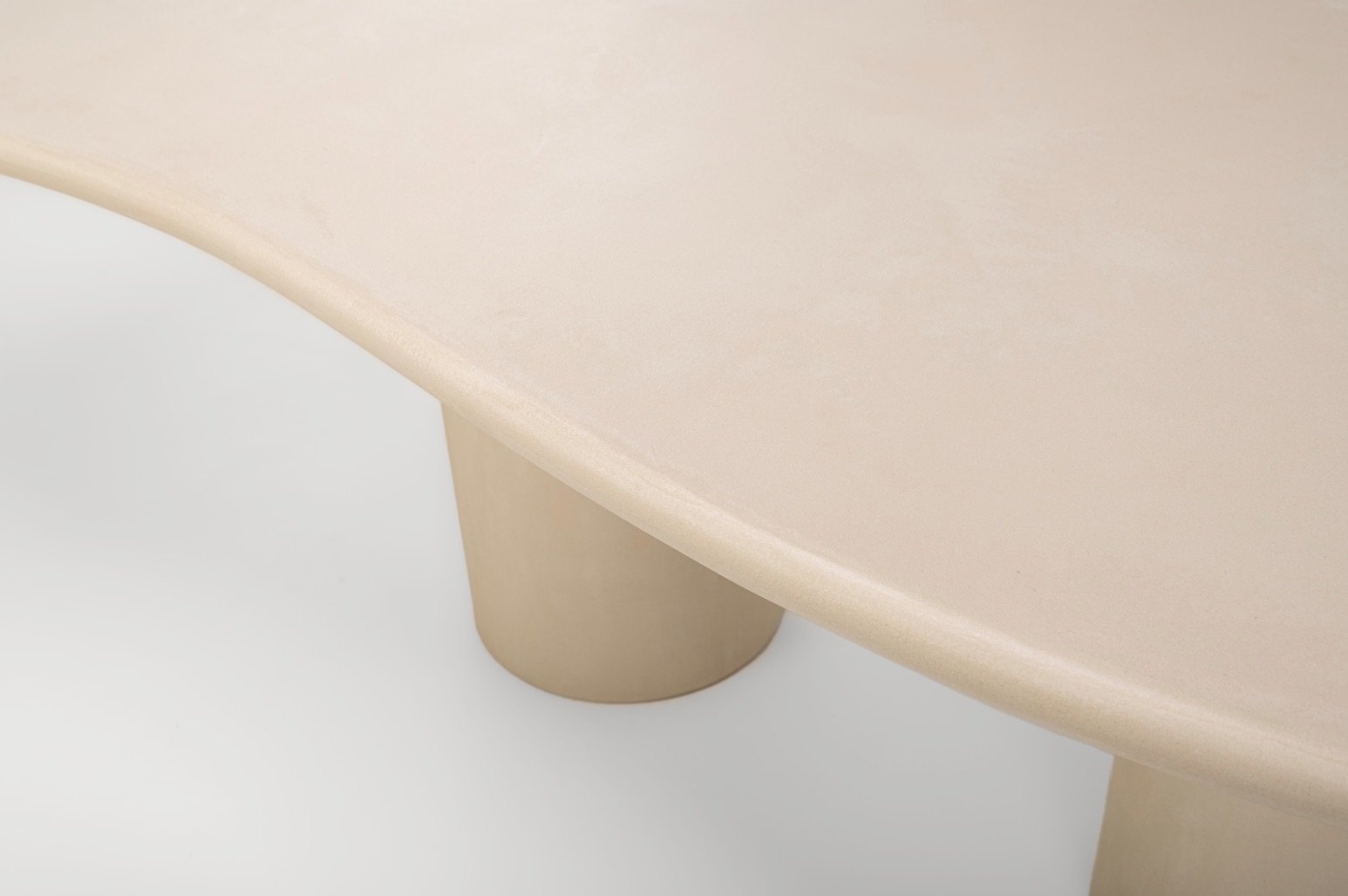 Organic Shaped Natural Plaster Dining Table by Isabelle Beaumont for ...