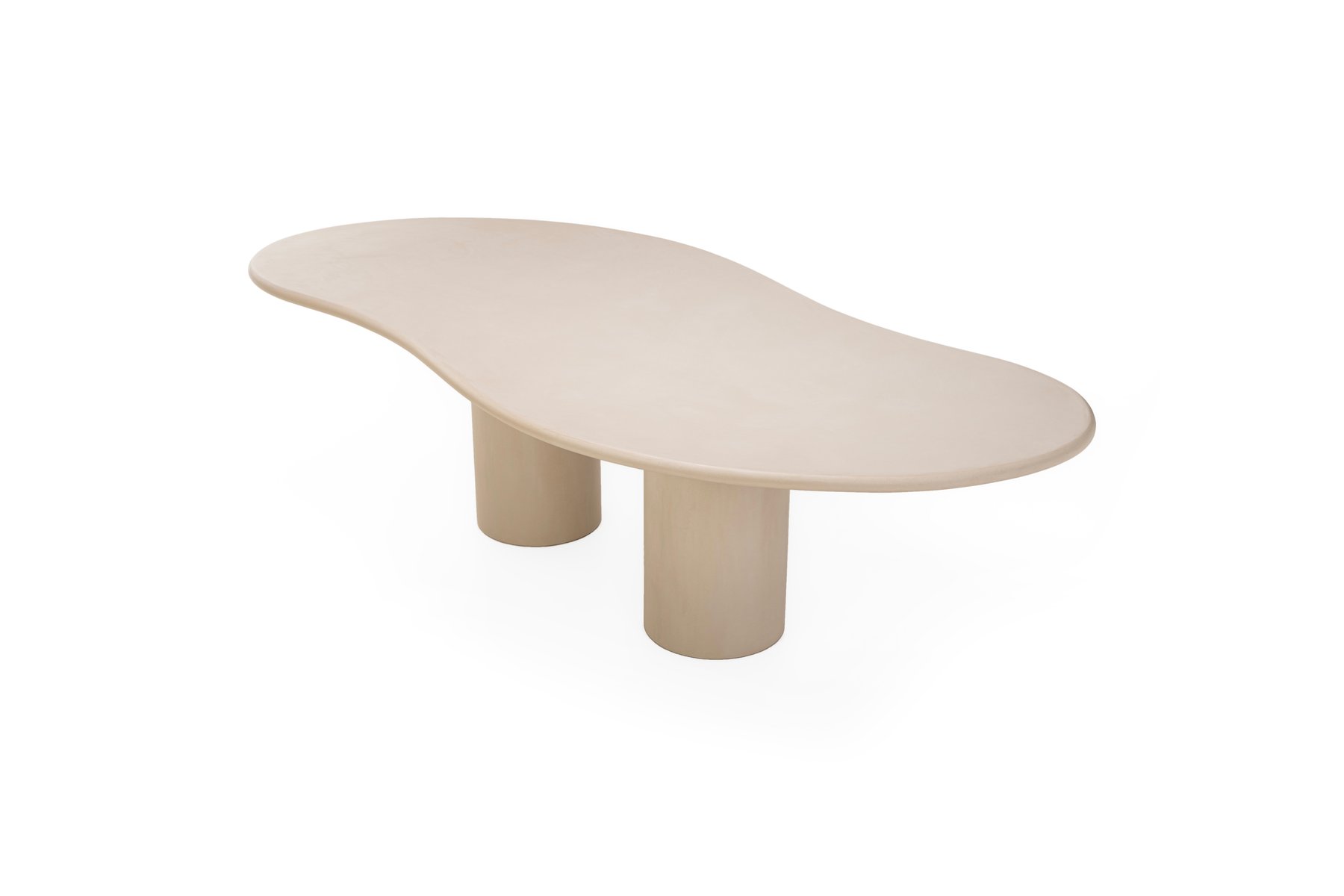 Organic Shaped Natural Plaster Dining Table by Isabelle Beaumont for ...