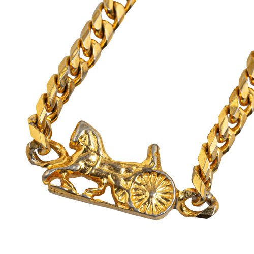 Horse Carriage Chain Bracelet from Celine for sale at Pamono
