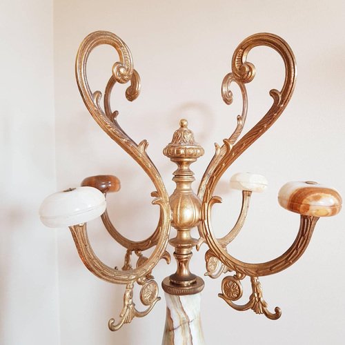 Italian Marble Coat Rack for sale at Pamono