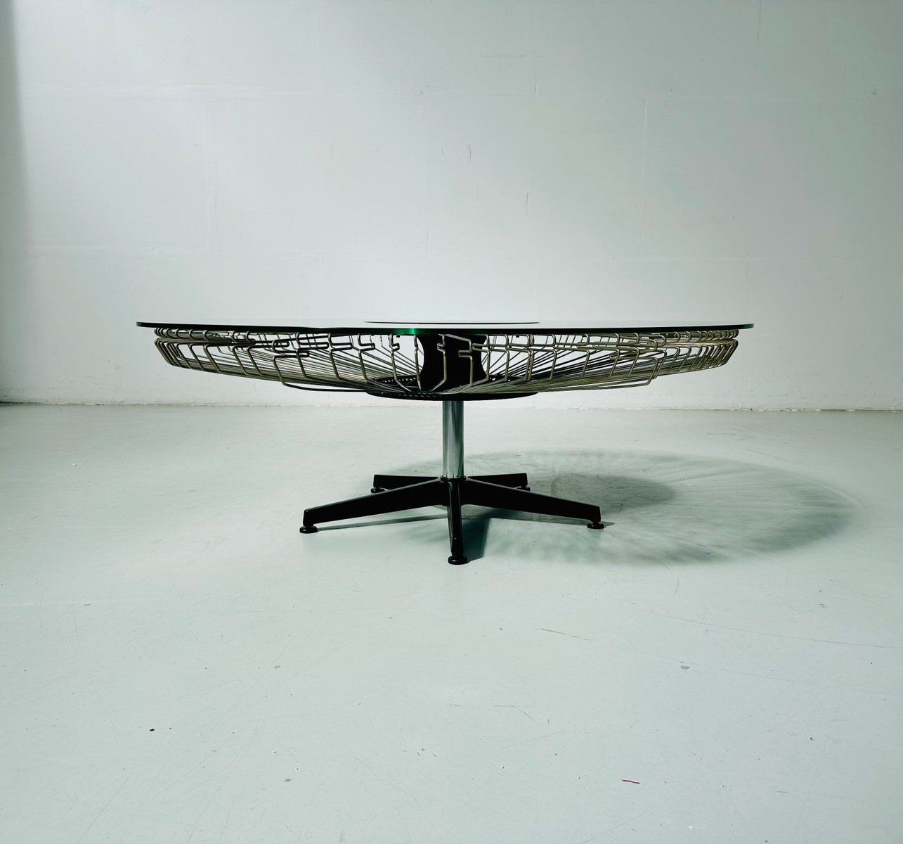 Italian Rotating Glass Top Coffee Table from Prada, 1990s. for sale at ...