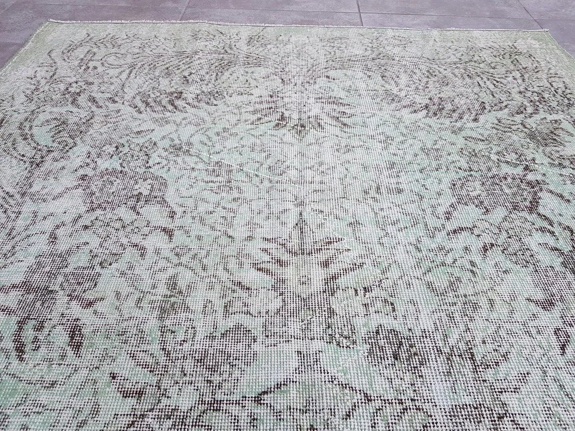 Large Vintage Overdyed Rug, 1960s for sale at Pamono