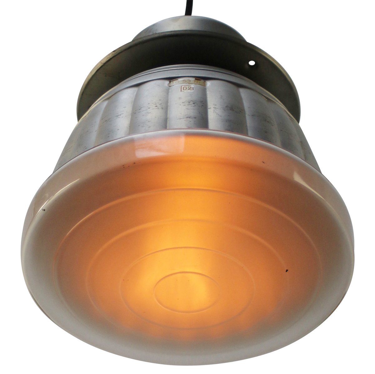 Vintage Industrial Mercury Glass Pendant Lamp by Adolf Meyer for Zeiss ...