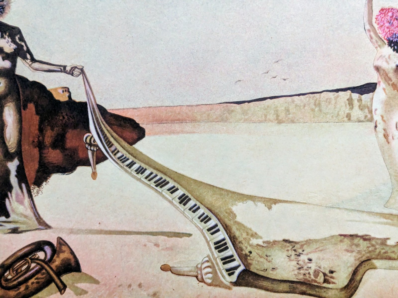 Salvador Dali, Three Surrealist Women Holding in Their Arms the Skins ...