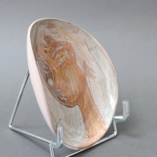 Mid-Century French Decorative Ceramic Plate by Atelier Du Grand Chêne ...